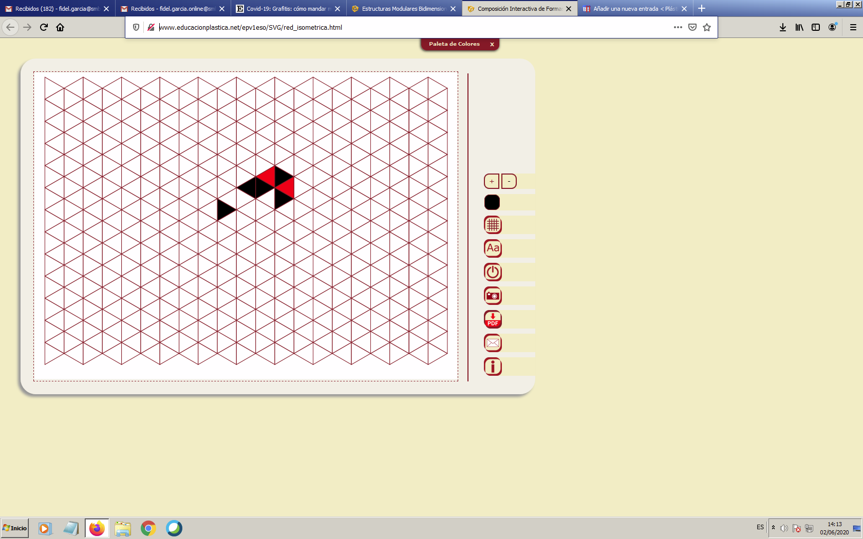 1º ESO Construcción de redes modulares | Plástica y Dibujo Técnico